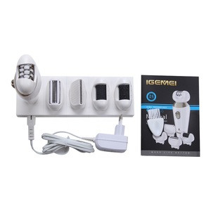Buy Original Igemei Gm-7005 Rechargeable Lady Epilator Hair Removal Tool Facial Body Armpit ...