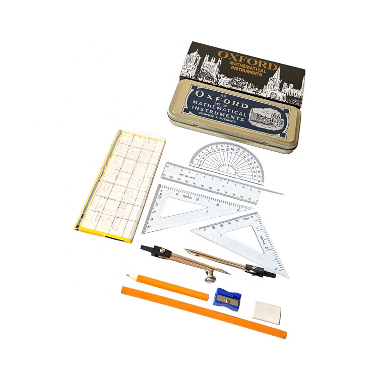 Buy Oxford Compass Divider Mathematical Math Set In Tin Box from ...
