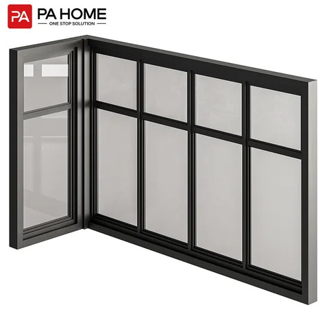 Buy Pa Home Custom Modern Design Aluminium Steel Framed Bay Windows ...