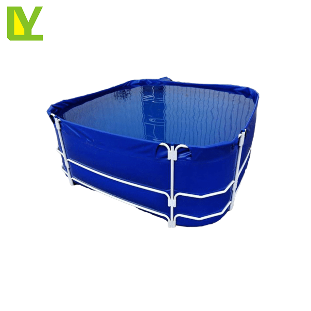 Buy Pvc Canvas Fish Tank Farming Round Fish Pond Tank Tarpaulin from ...