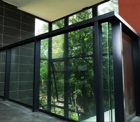 Buy Rg123 Invisible Frame Railing Modern Glass Railing Outdoor Fixed ...