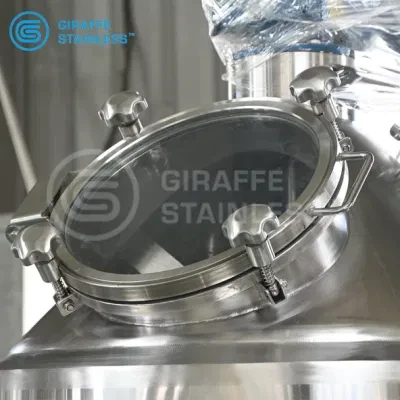 Buy Sanitary Round Tank Manway With Sight Glass Hygienic Pressure ...