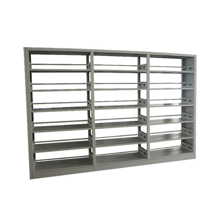 Buy School Library Furniture Wrought Iron Bookshelf Wood Protect Steel ...