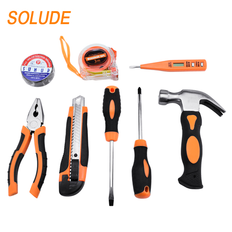 Buy Solude Plastic Toolbox Storage Case Screwdriver Plier Hammer 8 ...