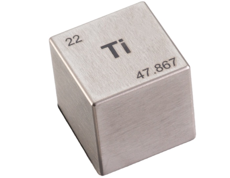 Buy Titanium Metal 10mm Cube 99.96% Engraved Periodic 1 Inch Table Of ...