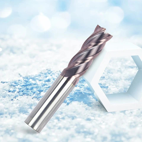 Buy Tungsten Carbide Hrc55 4f Flat End Mills 4 Flat Cemented Carbide ...