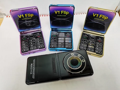 Buy V1 2.4inch New Flip Mobile Phone Dual Sim Gsm Speed Dial Magic ...