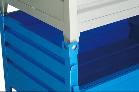 Buy Warehouse Stackable Steel Pallet Box Metal Storage Container Boxes ...