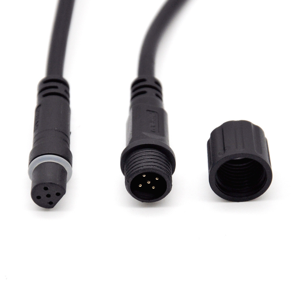Buy Waterproof M10 5p Male Female Connector M8 Cable Connector from ...