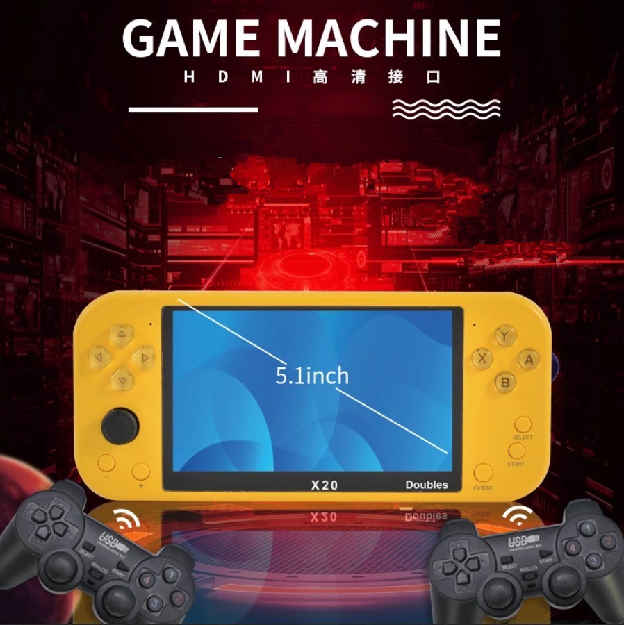 Buy X20 Handheld Retro Video Game Console With 5.1-inch Display And ...
