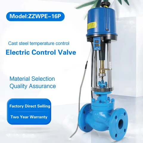 Buy Zzwpe-16c Cast Steel Self Operated Temperature Control Valve Temperature Control Valve Steam ...