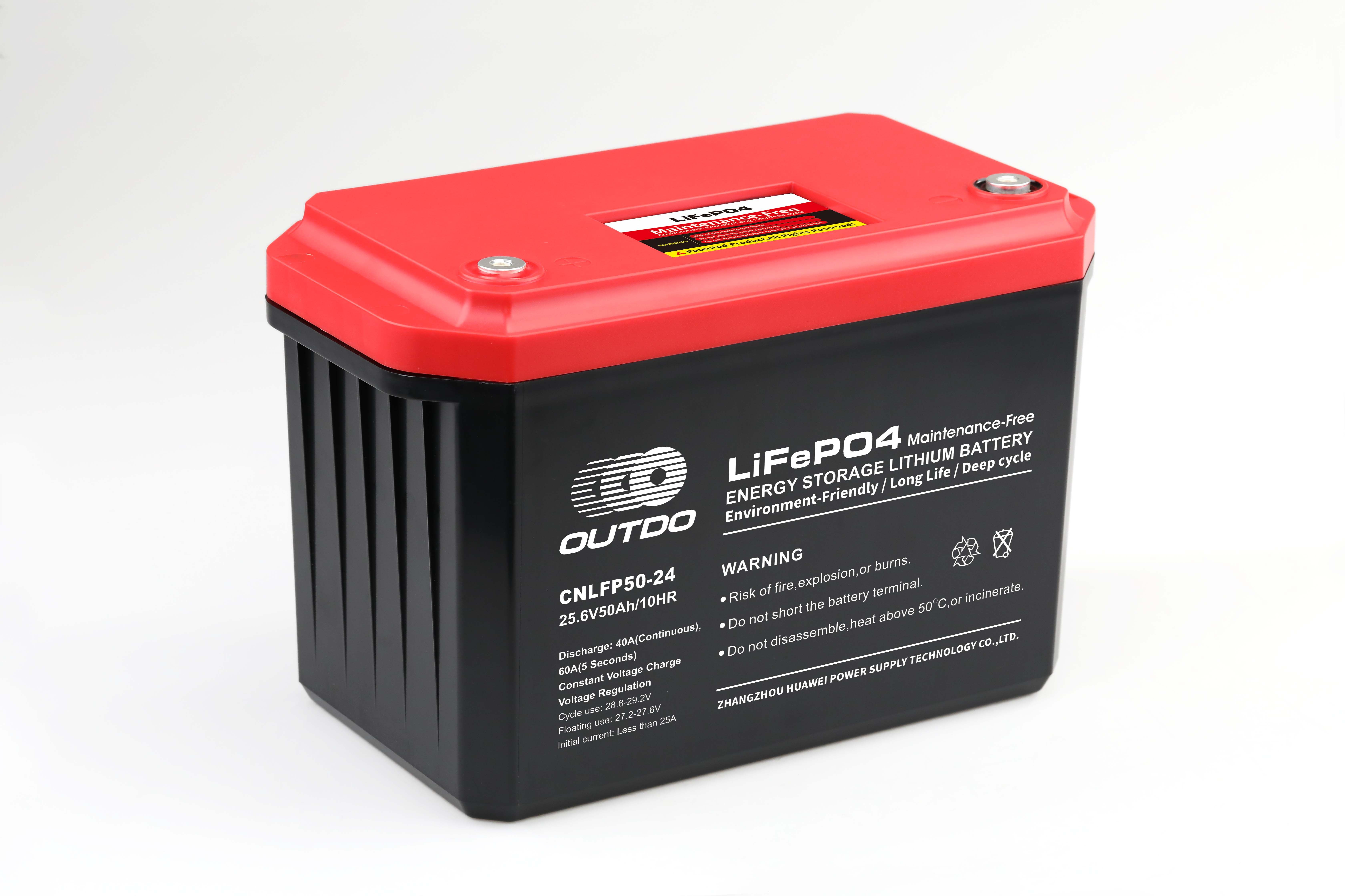 Buy Outdo 25.6v50ah Energy Storage Lithium Battery Cnlfp50-24 from ...