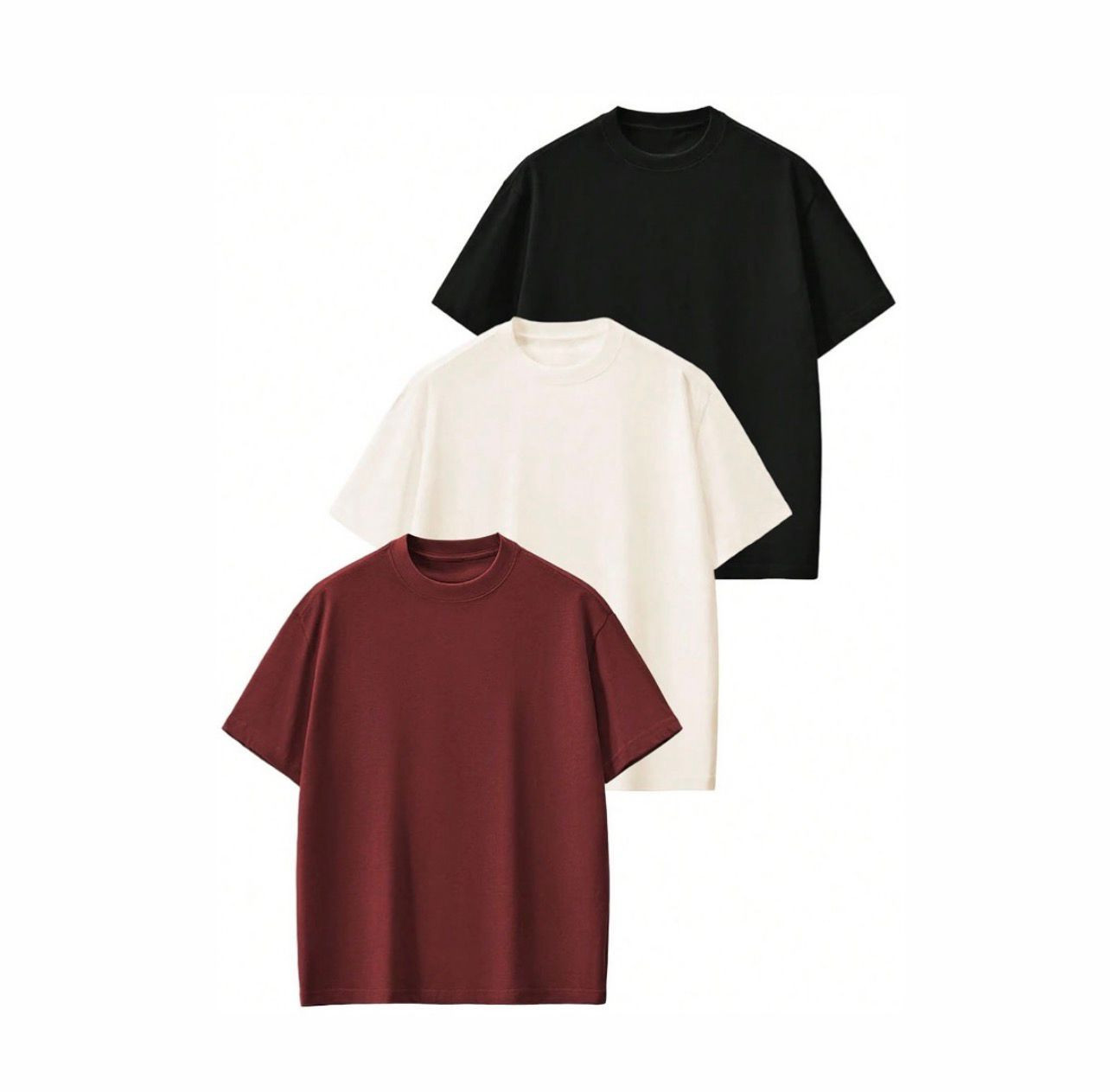 Buy Premium Plain Cotton T-shirts | Unisex Round Neck | Customizable ...