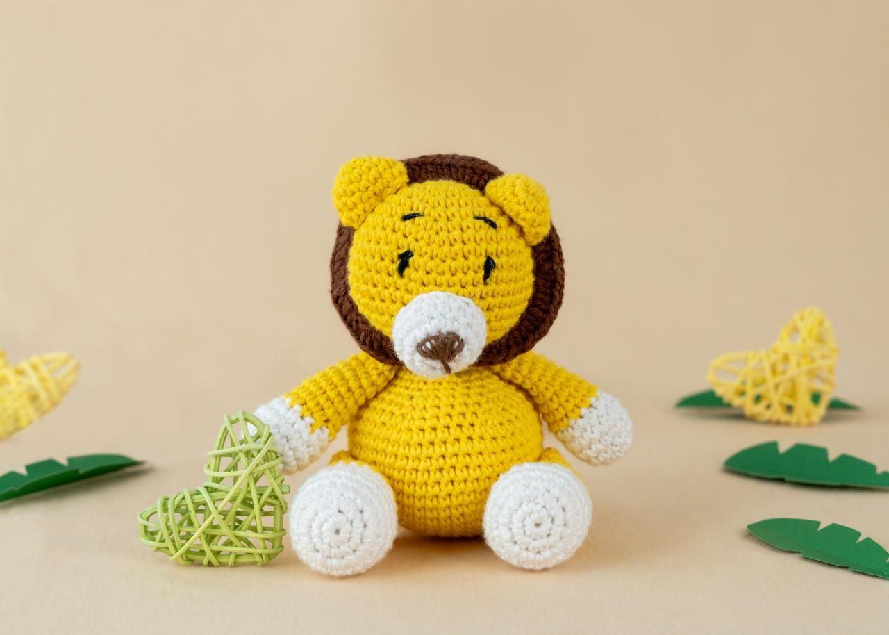 Buy Leo The Crochet Lion from Little lifters, India | Tradewheel.com