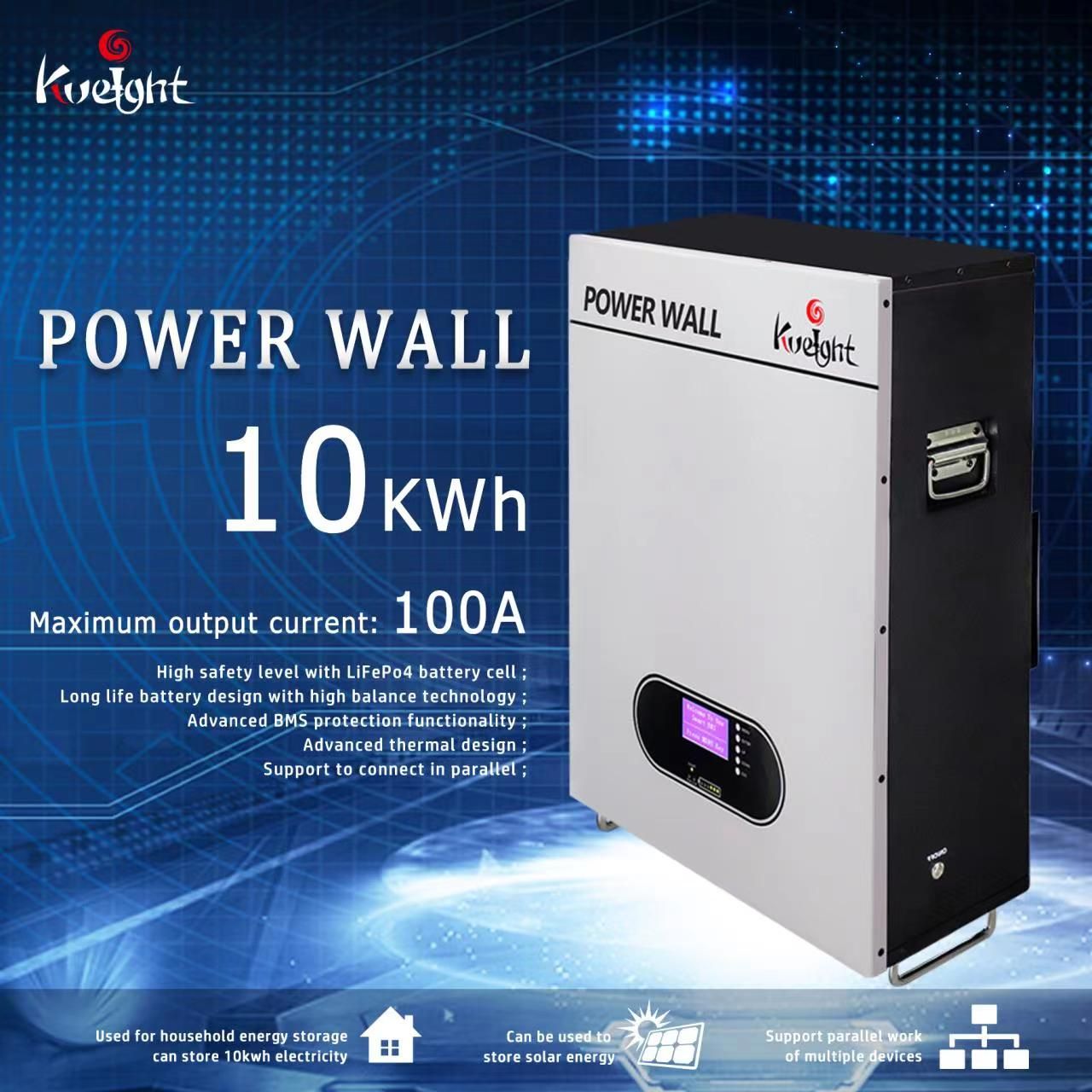 Buy Powerwall Tesla Replacement Lithium 10kwh Wall Mount Fan Power ...