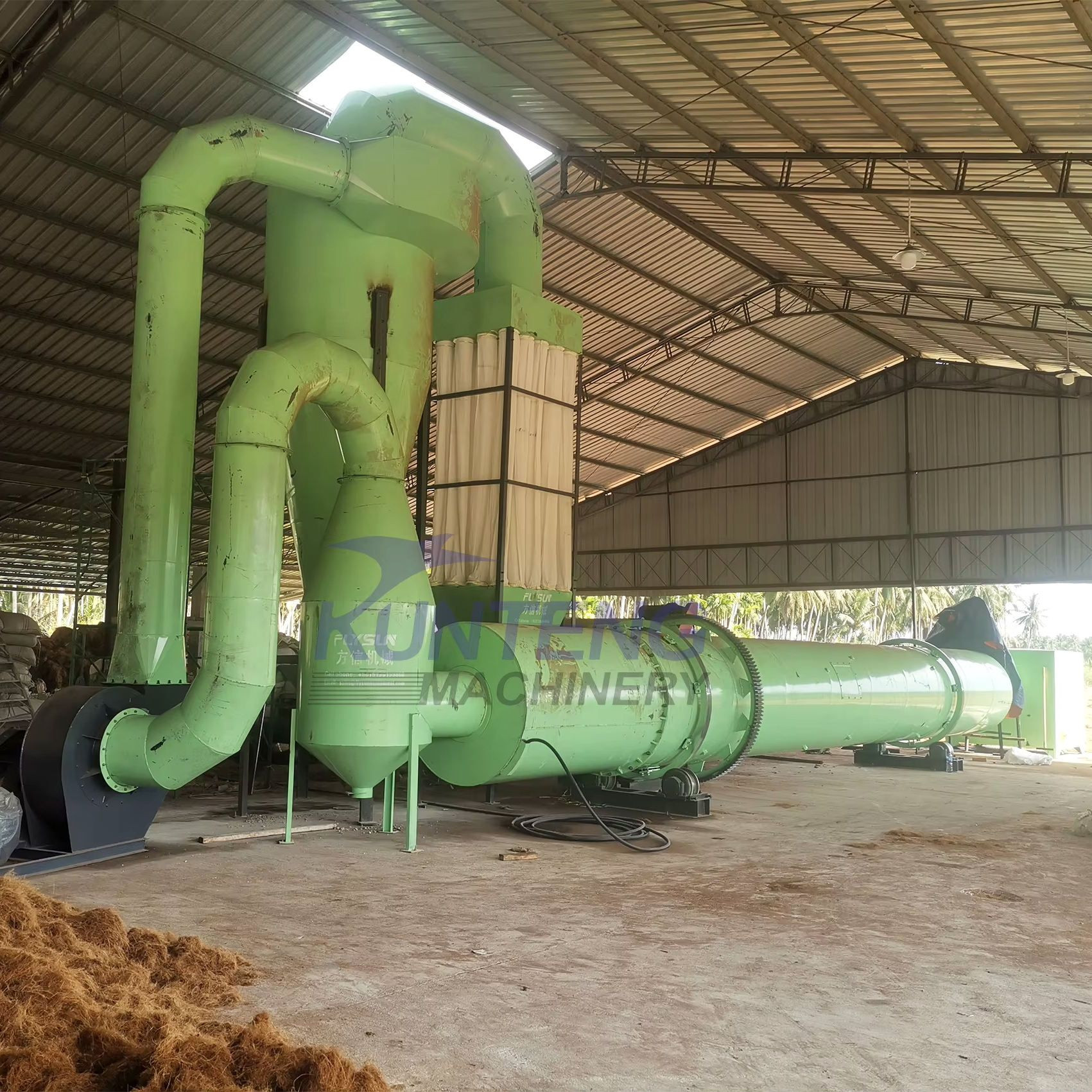 Buy Industrial Waste Dryer Drum Dryer Rotary Wood Chip Fruit Pomace ...