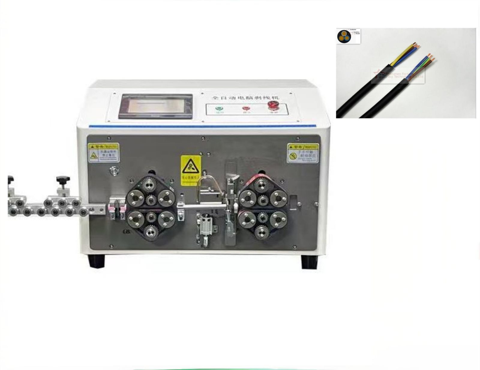 Buy Automatic Control Cable Cutting Jacket And Insulation Stripping Machine from Shenzhen ...