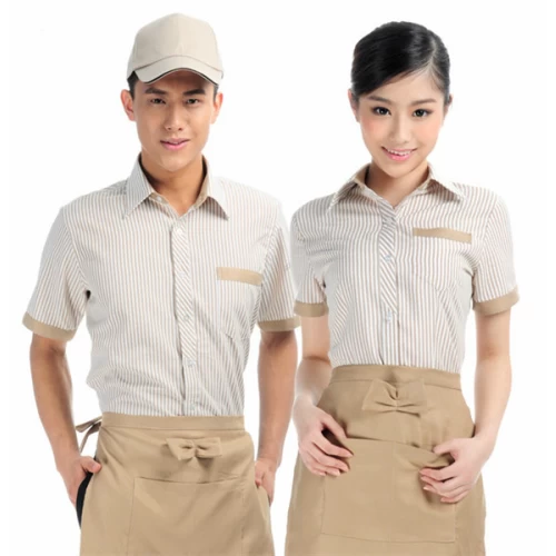 Buy "two-piece Cleaner Uniform Set With Short Sleeve Shirt And Elastic ...