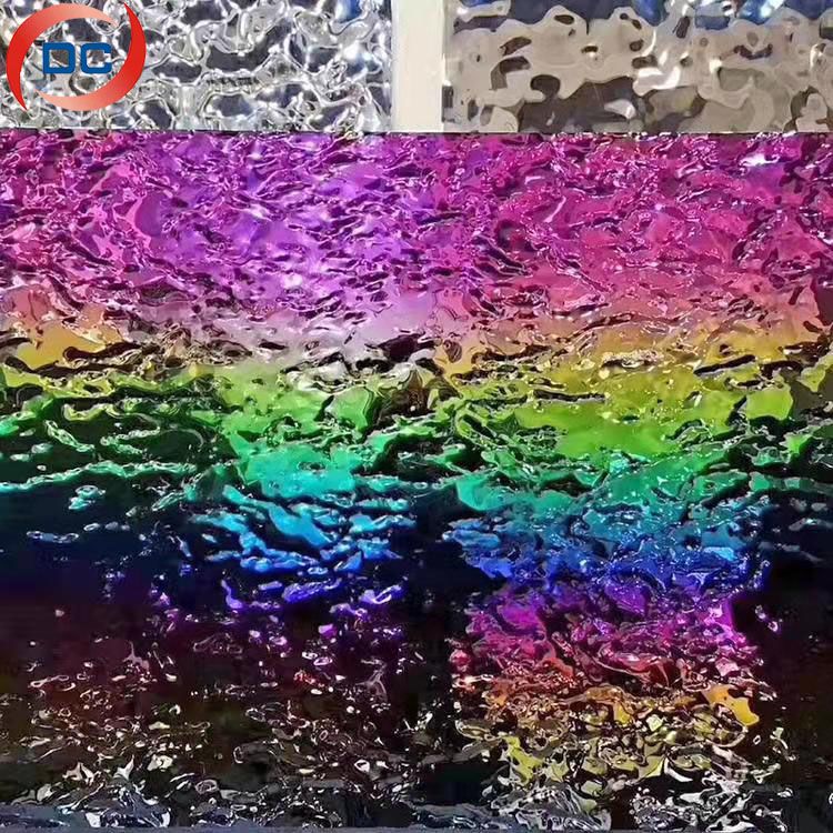 Buy Decorative Stainless Steel Color Plates-water Ripples from Foshan ...