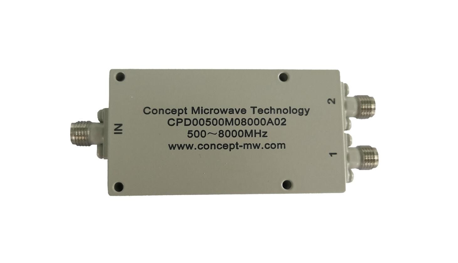 Buy 500-8000mhz 2 Way Sma Power Divider & Power Splitter from Chengdu Concept Microwave ...
