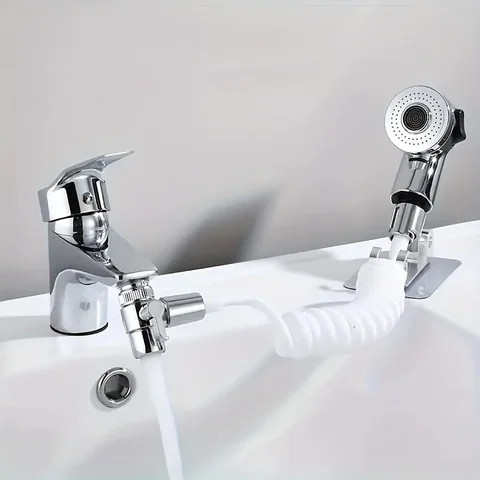 Buy 1 Set Faucet External Shower Bathroom Basin Faucet Extender ...