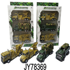 Buy 1:60 Diecast Military Truck Toy With Light And Music Pull Back ...