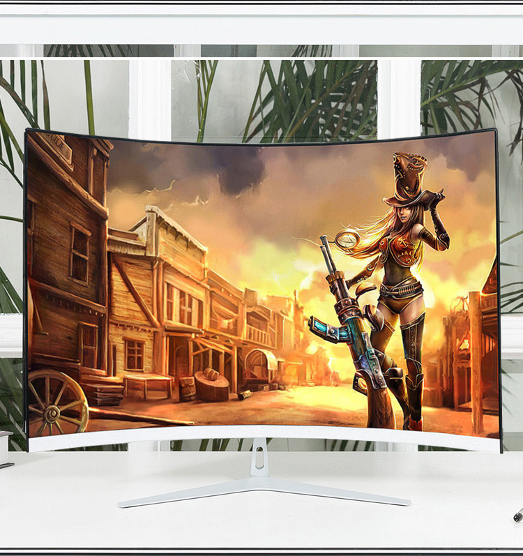 Buy 32 Inch Desktop Computer Monitor 4k Curved For Home And Student ...