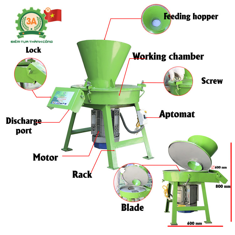 Buy 3a2,2kw Banana Trunk Chopper Grass Cutter Feed Making Machine Corn ...
