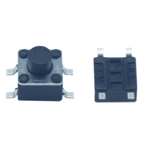 Buy 4 Pin Smt Type 4.54*5.38mm Pcb Self Lock Tact Tactile Push Button ...