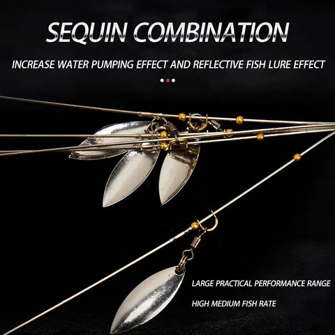 Buy 5 Arms 4 Bladed Alabama Umbrella Rig Fishing Bass Lure Swim Baits ...