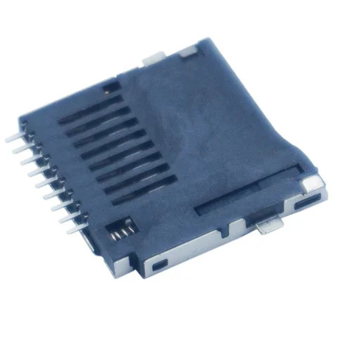Buy 9pin Push Push Sinking Pcb Board Tf Micro Sd Card Connector from ...