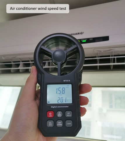Buy Anemometer Wind Meter Air Temperature Flow Velocity Meter Wind ...