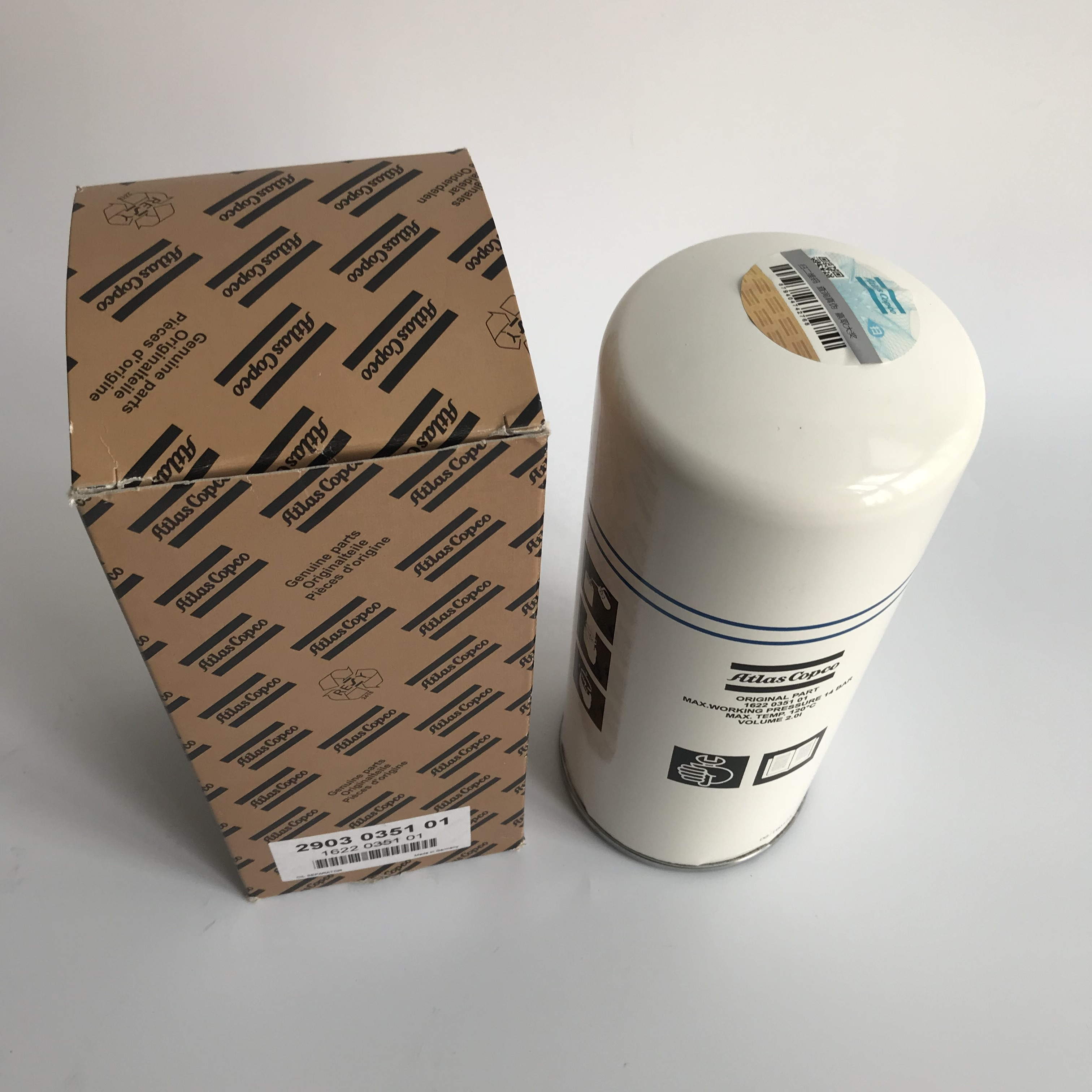 Buy Atlas Air Compressor Oil Separator 1622035101 2903035101 from Wuxi ...