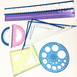 Buy Back To School Ruler Set Geometry Set For Students, Divider, Set ...
