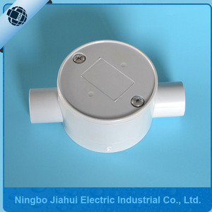 Buy Circ. J/box With 2 Way Straight Entries Pvc Shallow Flexible ...