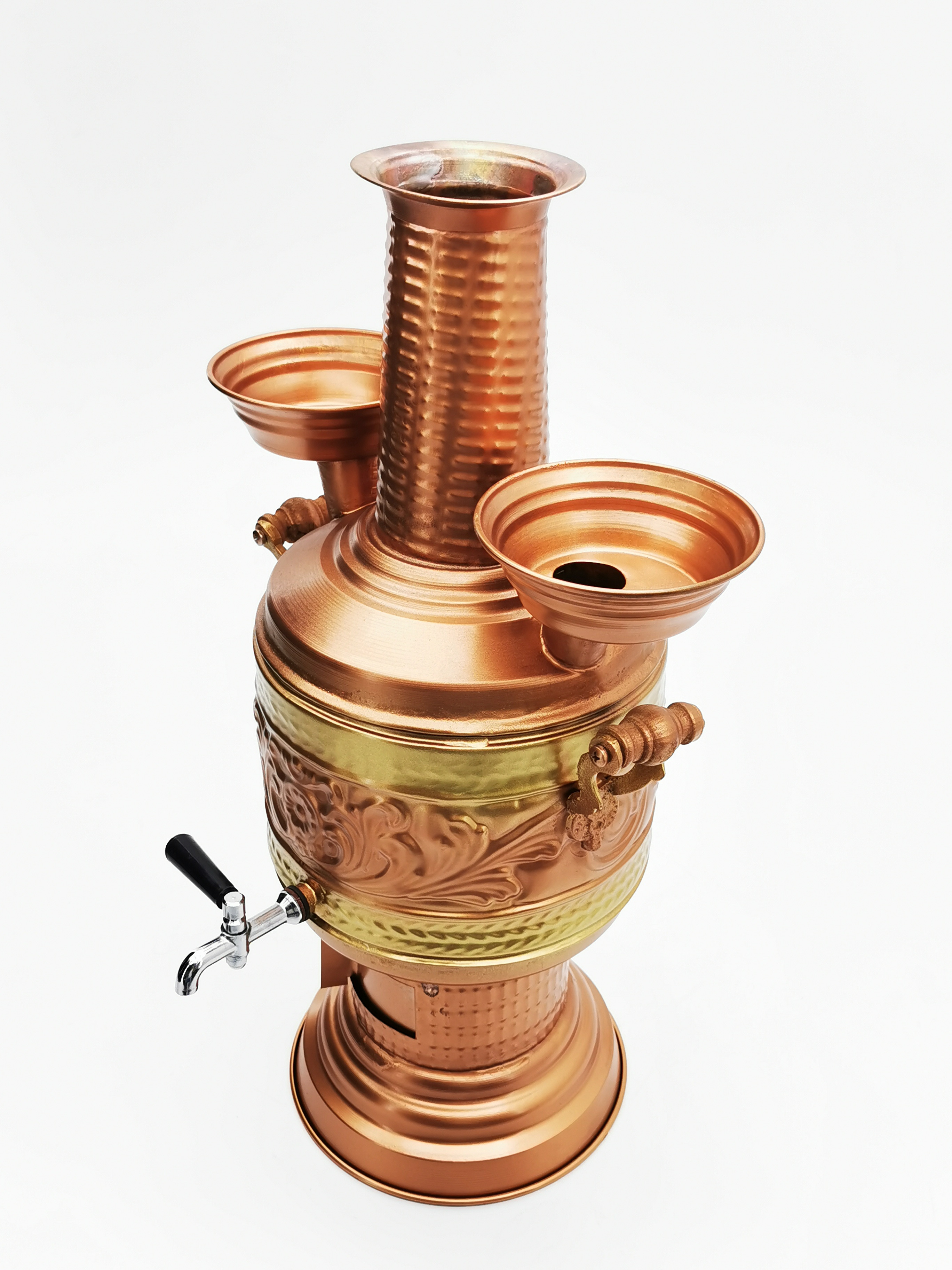 Buy Copper Traditional Tea Pot Semaver Tea Maker Turkish Tea Maker ...