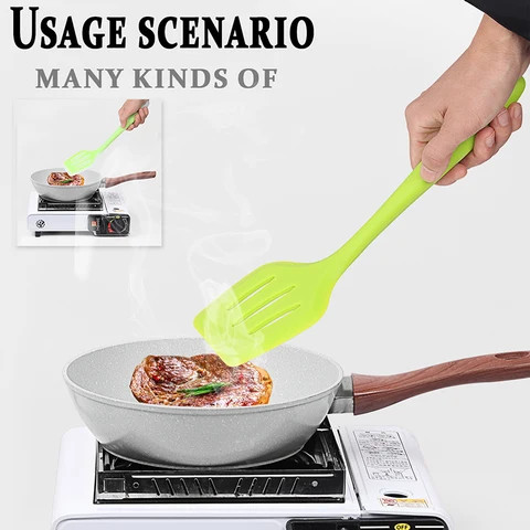 Buy Custom Kitchen Cookware Sets Heat Resistant Silicone Slotted ...