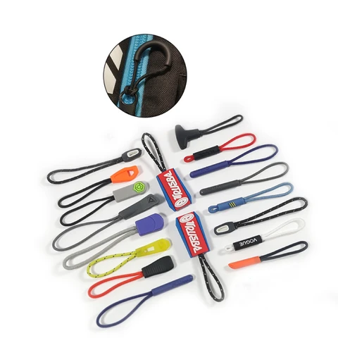 Buy Custom Zipper Puller Rope Rubber Zip Strings Zipper Pulls Zipper ...