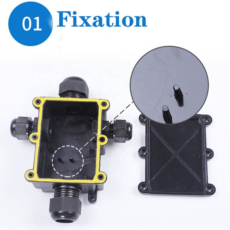 Buy Customized 4 Holes Plastic Electrical Connector Box Cable Wire ...