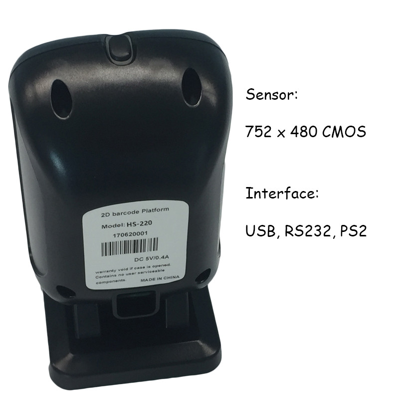 Buy Desktop Qr Code Scanner 4mil 2d Usb Barcode Reader 360 Degree ...