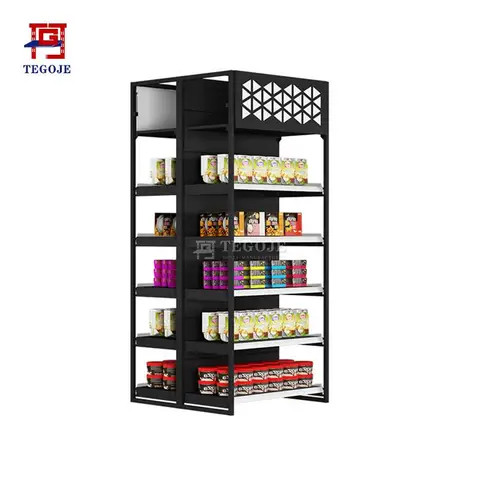 Buy Double-sided Supermarket Warehouse Grocery Shelves Supermarket ...
