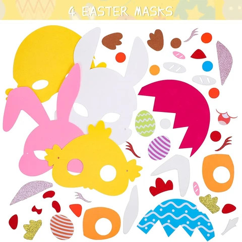 Buy Easter Masks For Kids Diy Handmade Dress Up Masks For Circus Mask ...