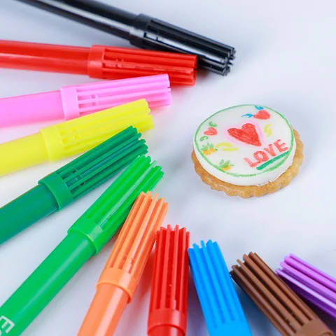 Buy Edible Pigment Pen Fondant Cake Cookie Coloring Marker Edible Ink ...