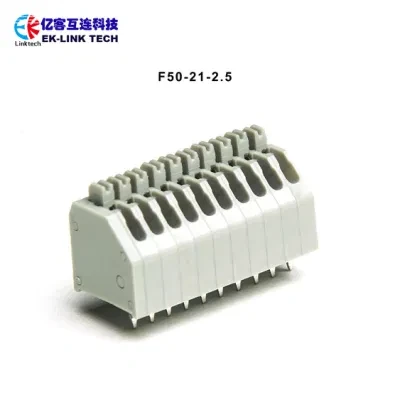 Buy F50-21-2.5 Pcb Spring Terminal Block Easy Installation 2.5mm ...