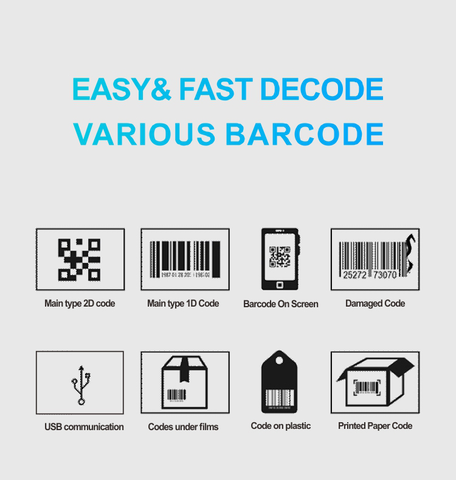 Buy Farsun Handheld Qr Code Scanner Android Barcode Scanning Gun 1d 2d ...
