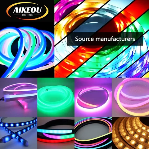 Buy Fashion Modern 1616 Three Sides Black Silicon Neon Strips Led Flex ...