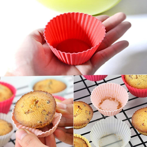 Buy Food Grade Molde De Silicona Cup Cake Baking Non-stick Heat ...