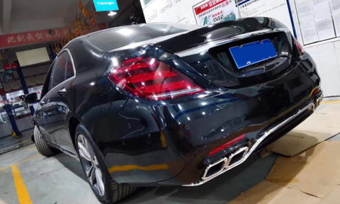 Buy For Mercedes-benz New S Class W222 Modified To S65 Amg Front Bumper ...