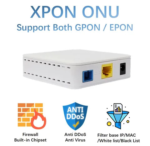 Buy Ftth Fttx Optical Fiber Networking 1 Port Xpon 1000m 1ge Epon Ont Onu Gpon from Shenzhen Hxd ...