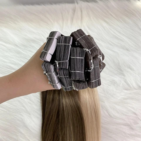 Buy High Quality European Double Drawn Human Hair Tape In Hair ...